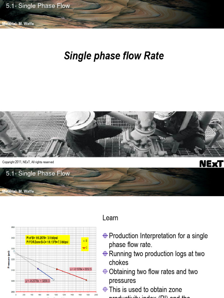 5.1-Single Phase Flow Rate | PDF | Petroleum Reservoir | Chemical ...