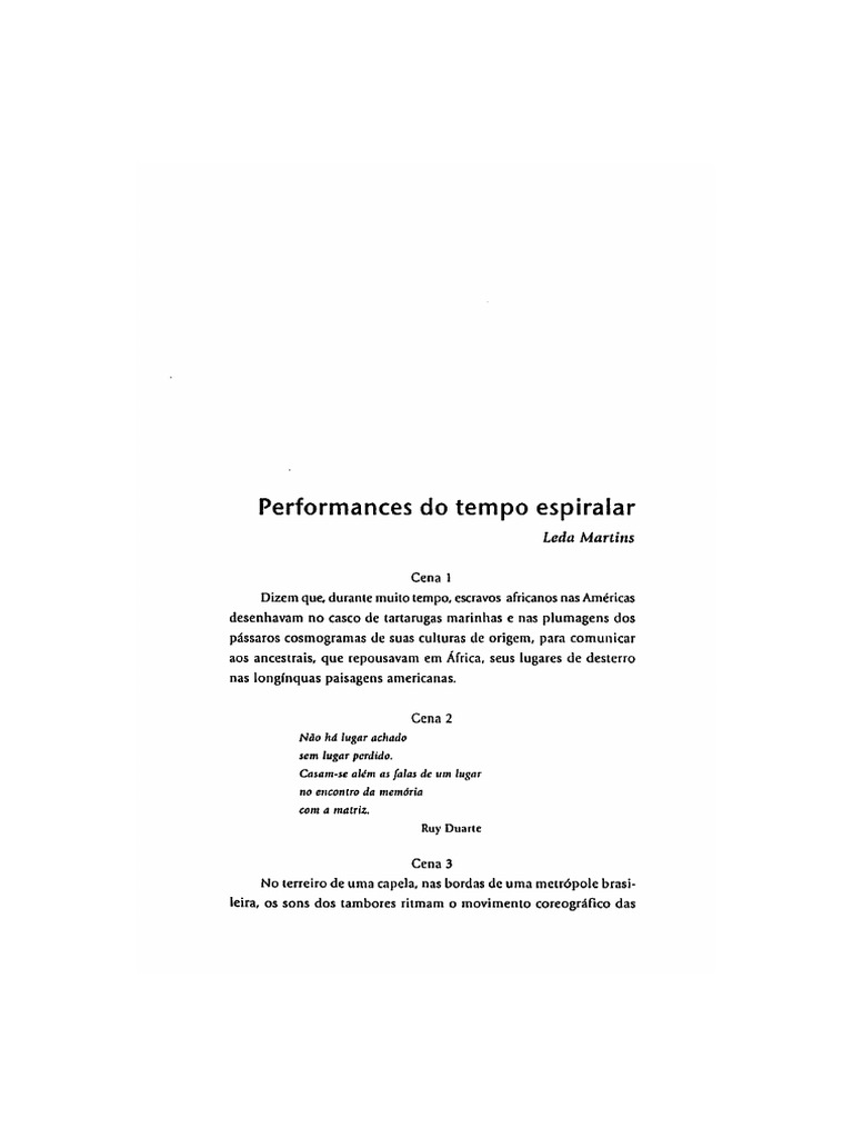 MARTINS, Leda. Performances Tempo Espiralar | PDF MARTINS, Leda. Performances Tempo Espiralar | PDF