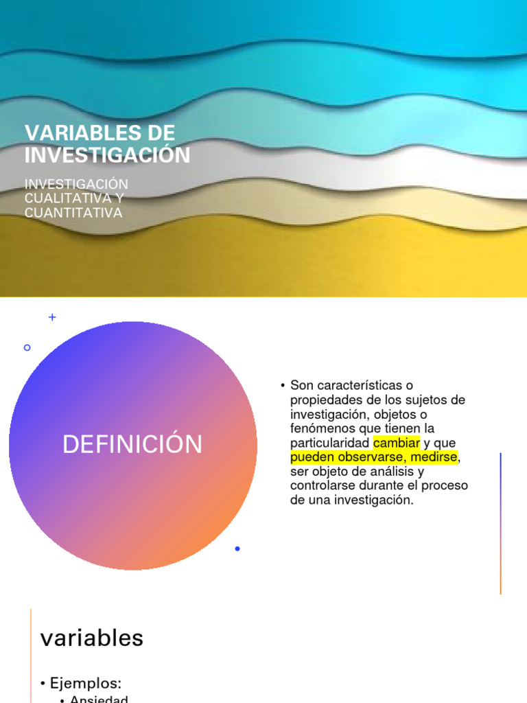Variables De Investigacion Descargar Gratis Pdf Nivel De Medida