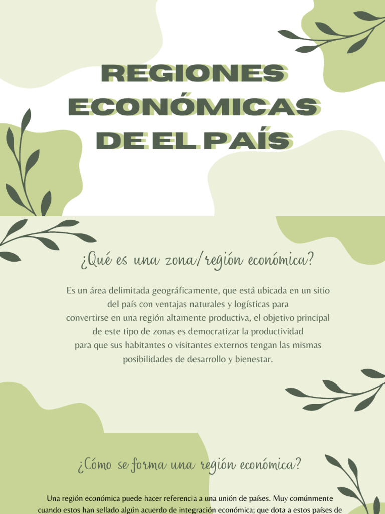 Regiones Economicas de El Pais | PDF | Comercio | México