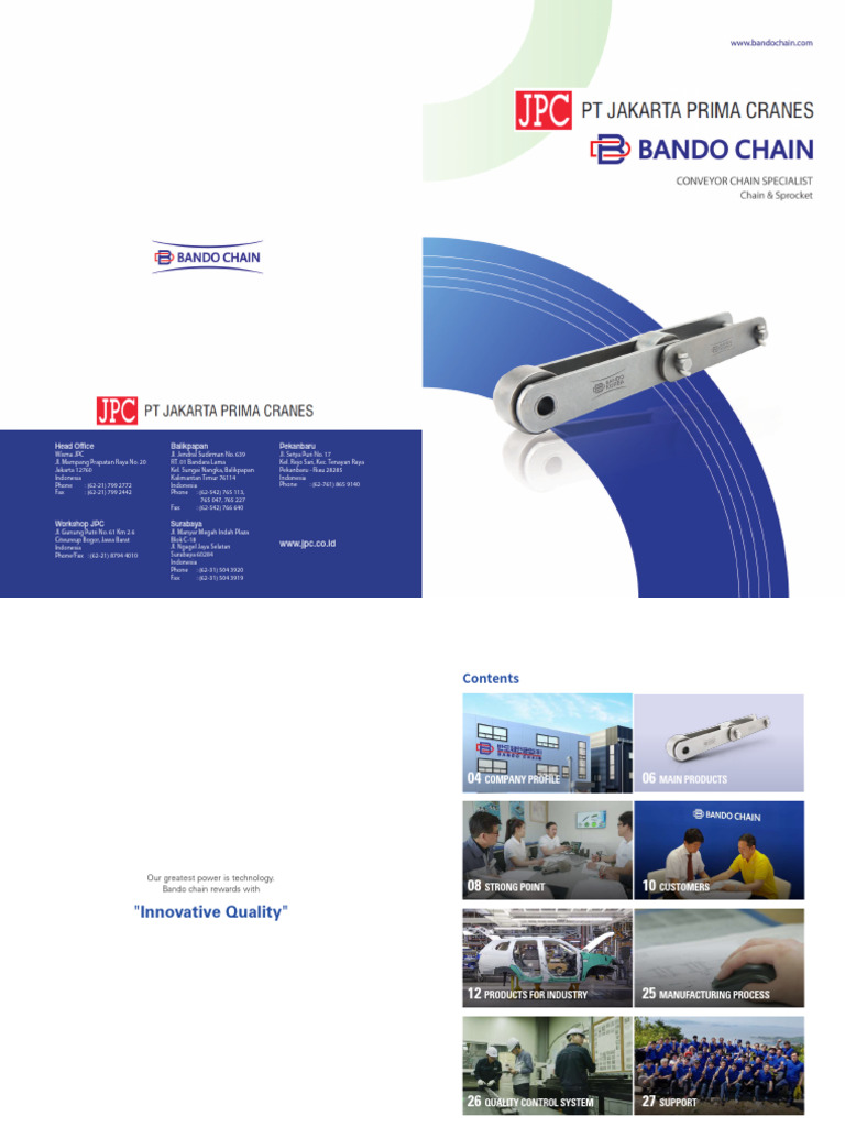 Katalog Bando Chain | Download Free PDF | Sewage Treatment | Steel