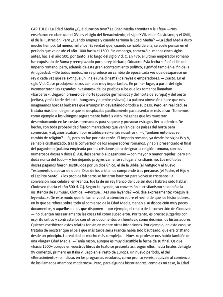 La Edad Media: Entre lo Bonito y lo Feo | PDF | imperio Bizantino ...