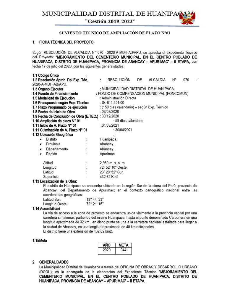 Corte de Obra Huanipaca | Descargar gratis PDF | Presupuesto | Economias