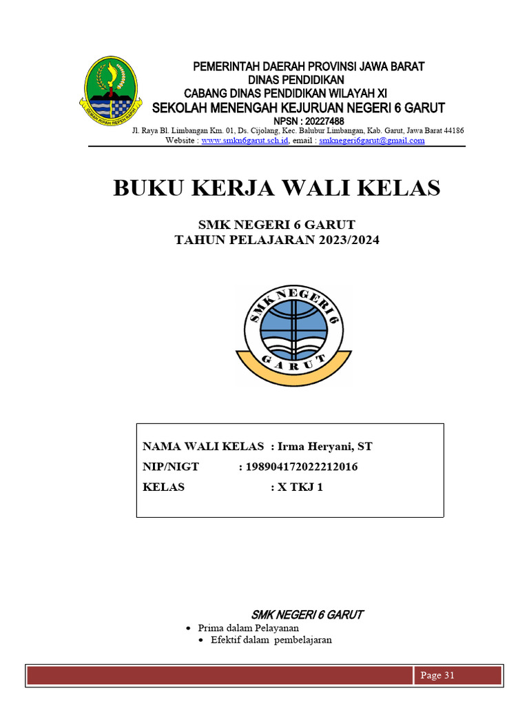 Buku Kerja Walas 2023 Fix | PDF