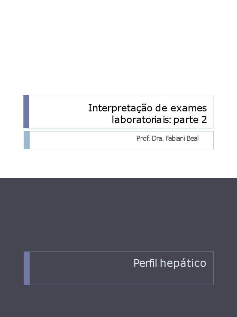 Interpretação de Exames Laboratoriais Parte 2 | Download grátis PDF ...
