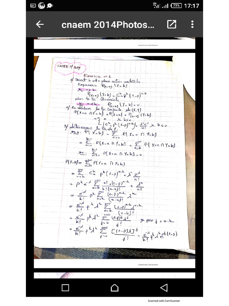 Corrigé Cnaem 2014 | PDF