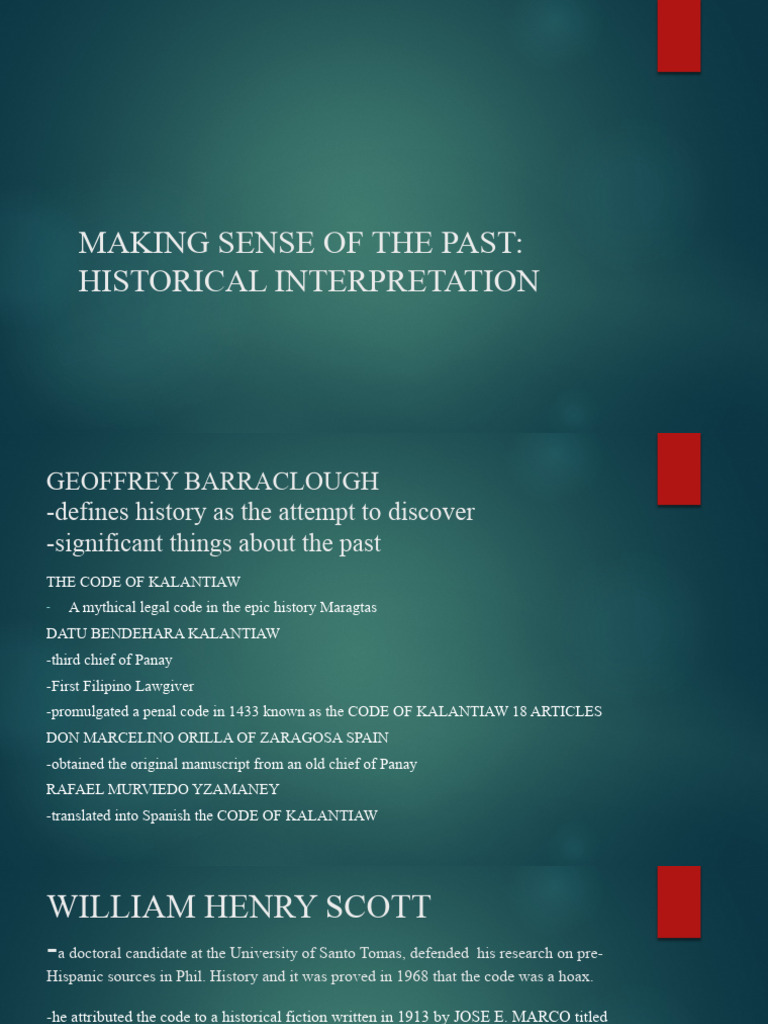 Making Sense of The Past | PDF | Philippines | Spanish East Indies