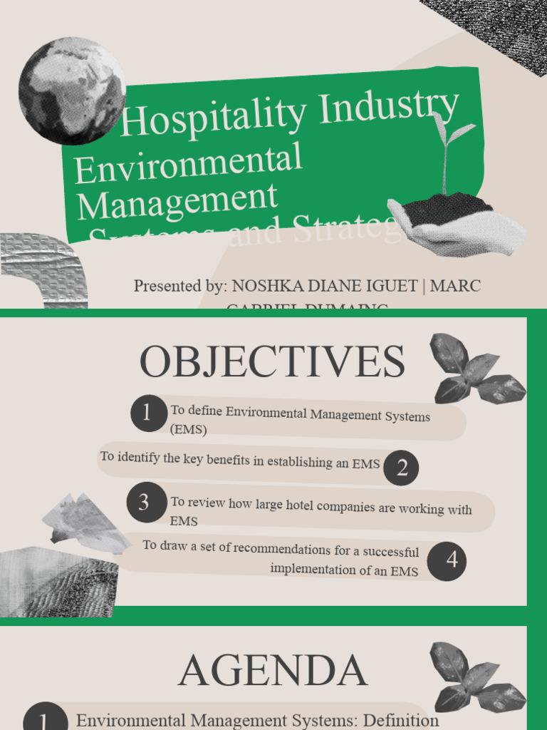 Hospitality Industry Environmental Management Systems and Strategies ...