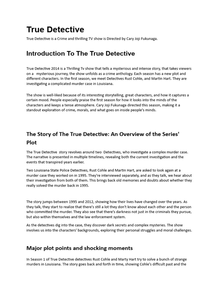 True Detective | PDF