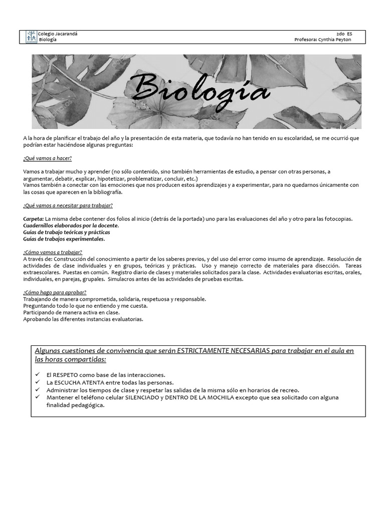 Cuadernillo 2do JACARAND | PDF | Metabolismo | Biología Celular)