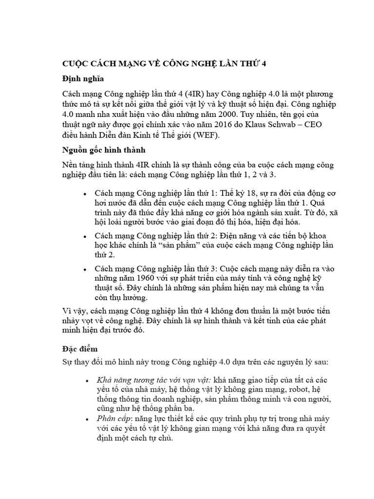 cách mạng công nghệ | PDF
