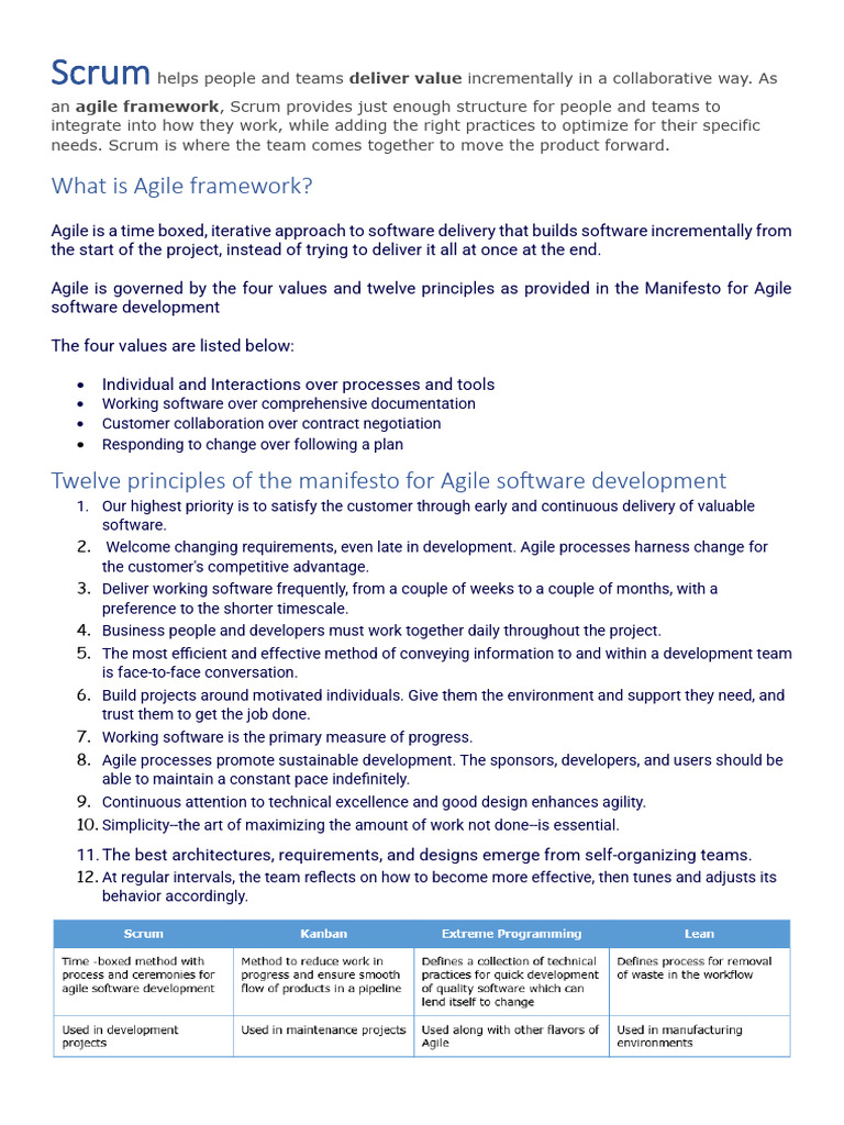 Scrum | Download Free PDF | Scrum (Software Development) | Agile Software Development