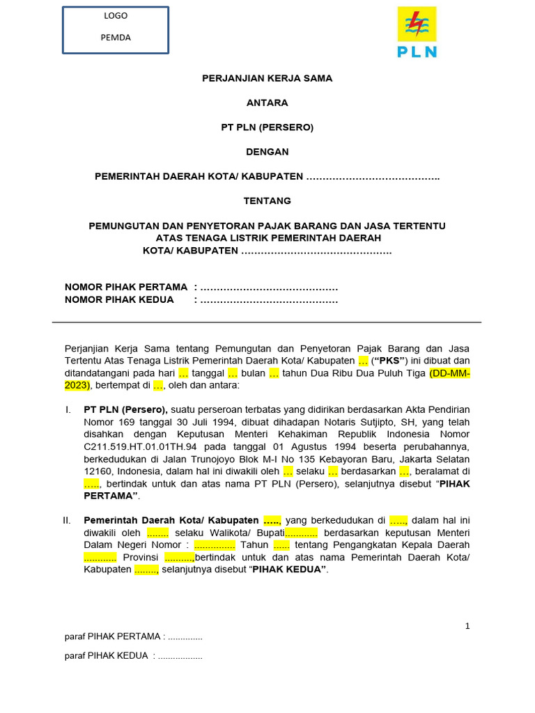 Template Pks PBJT Reviu SHK | PDF