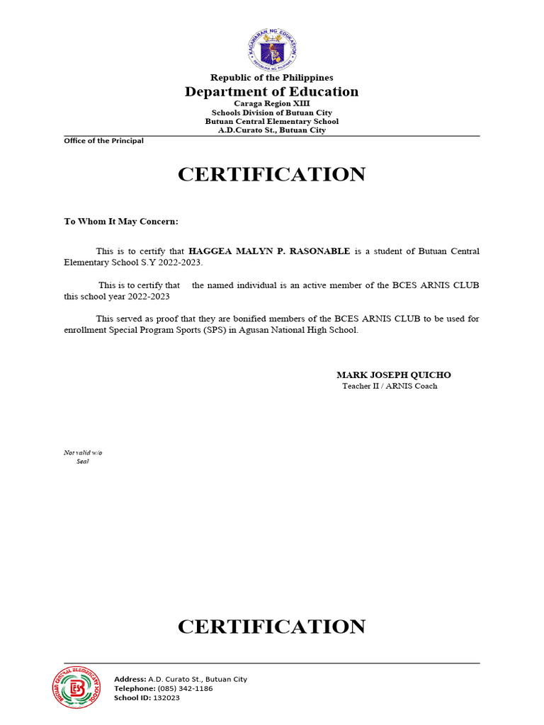 Certification Termites 2020 | PDF