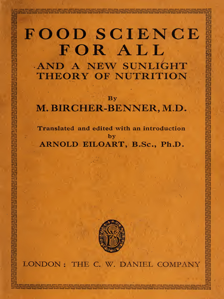 Food Science For All - Bircher Benner | Download Free PDF | Chemical ...