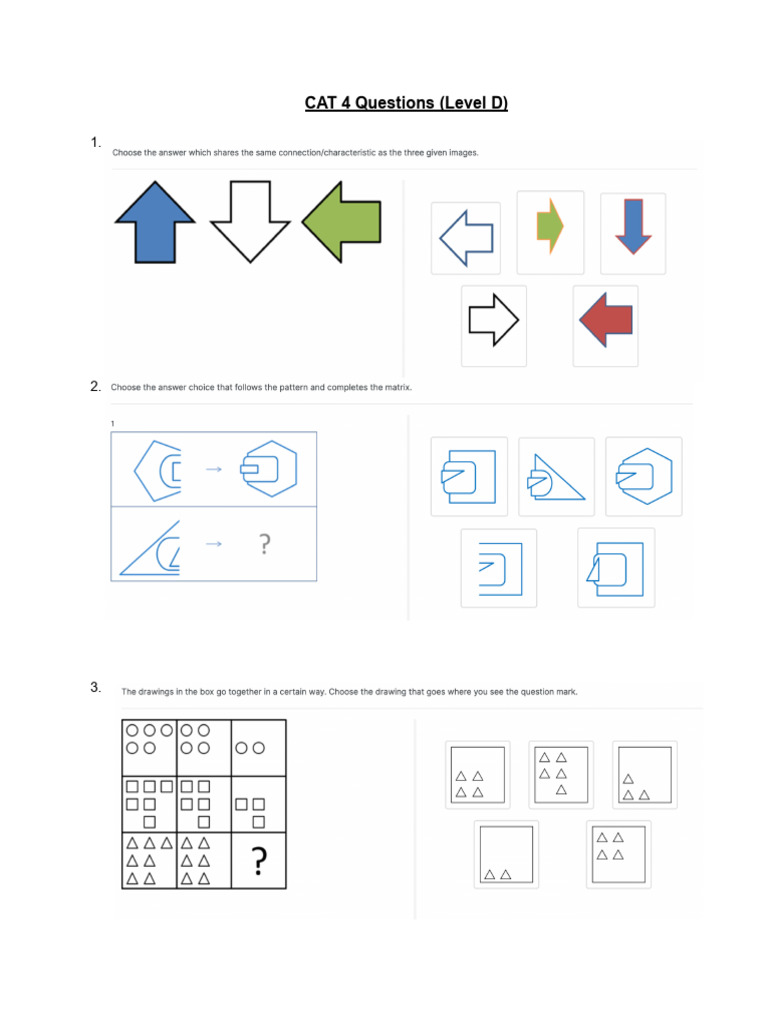 CAT4 Test | PDF