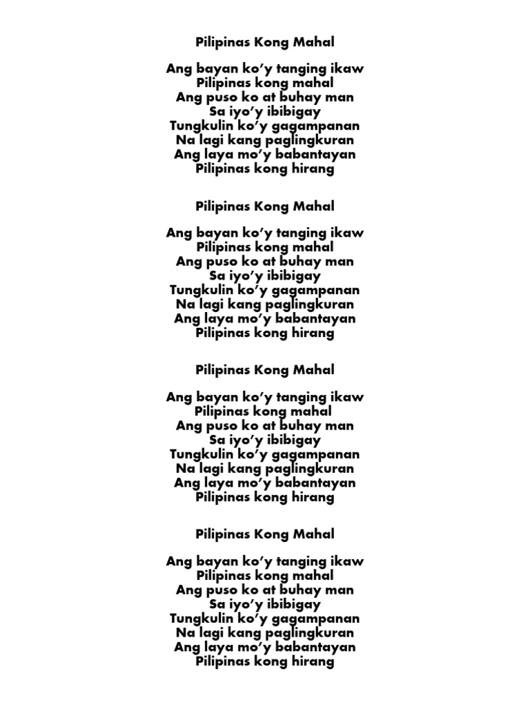 Pilipinas Kong Mahal | PDF