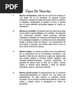 Tipos de Marcha | PDF | Sistema musculoesquelético | Enfermedades y ...