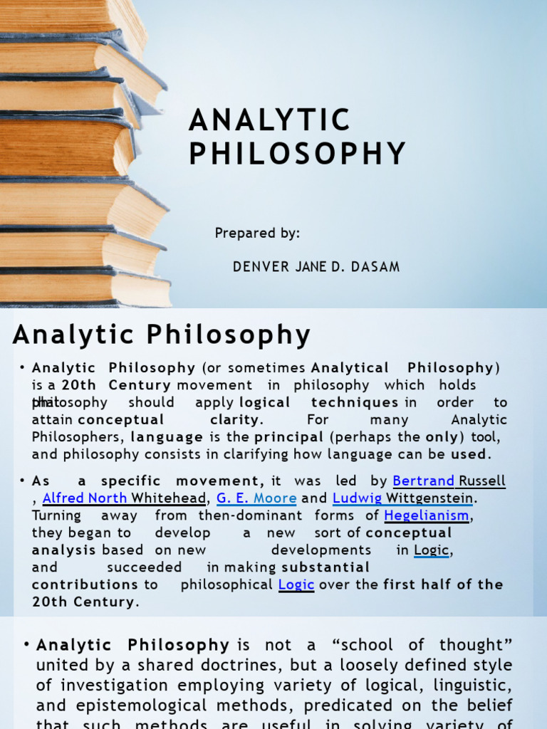 Analytical Philosophy | PDF | Analytic Philosophy | Logic