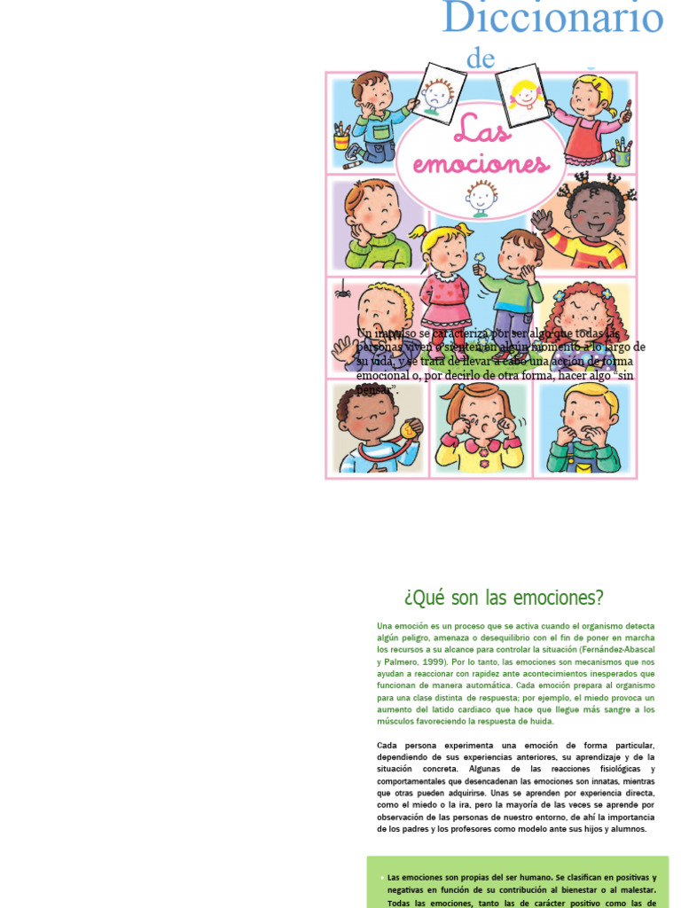 Diccionario Emocional | PDF | Las emociones | Temor