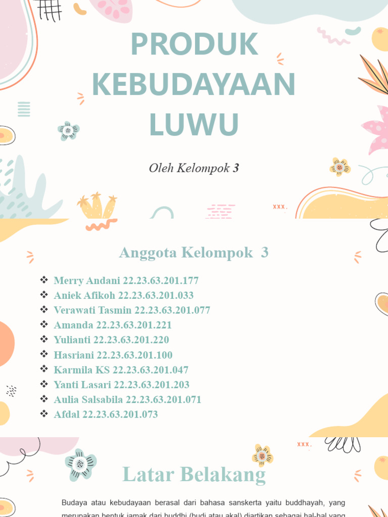 Produk Budaya Khas Luwu Raya | PDF