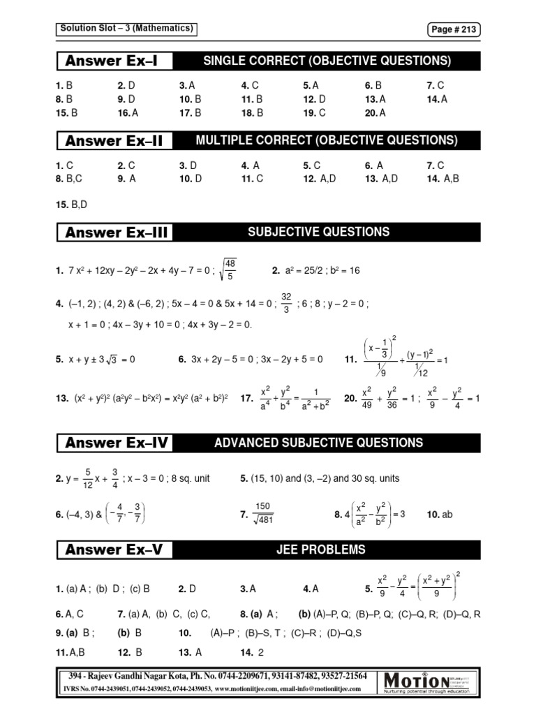 Answer Key | PDF