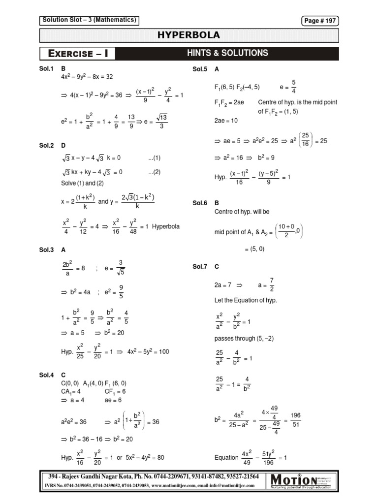 Exercise 1 | PDF | Analytic Geometry | Geometric Shapes