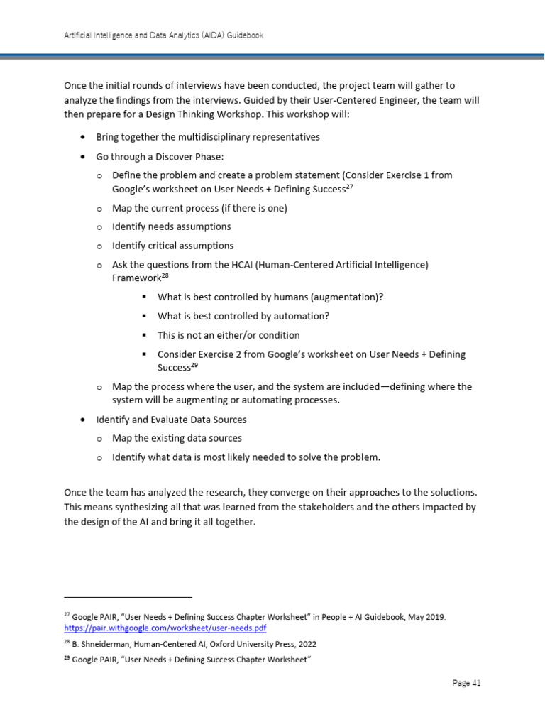 ATARC AIDA Guidebook - FINAL 62 | PDF | Usability | Artificial Intelligence