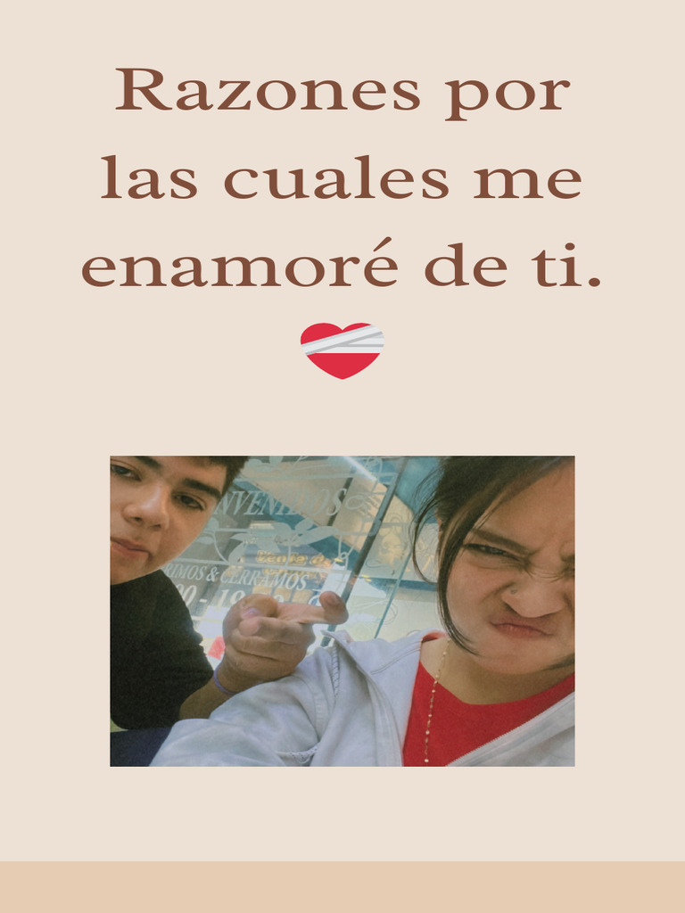 Razones Por Las Cuales Me Enamoré de Ti. ? | PDF