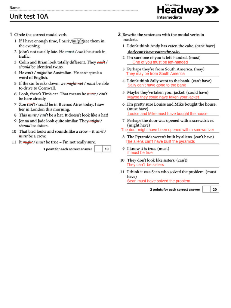 UNIT 10 Review | PDF