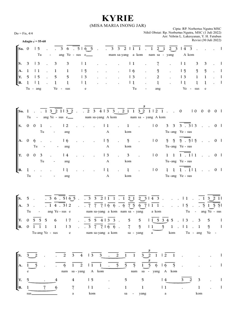 Kyrie Rev 1 | PDF