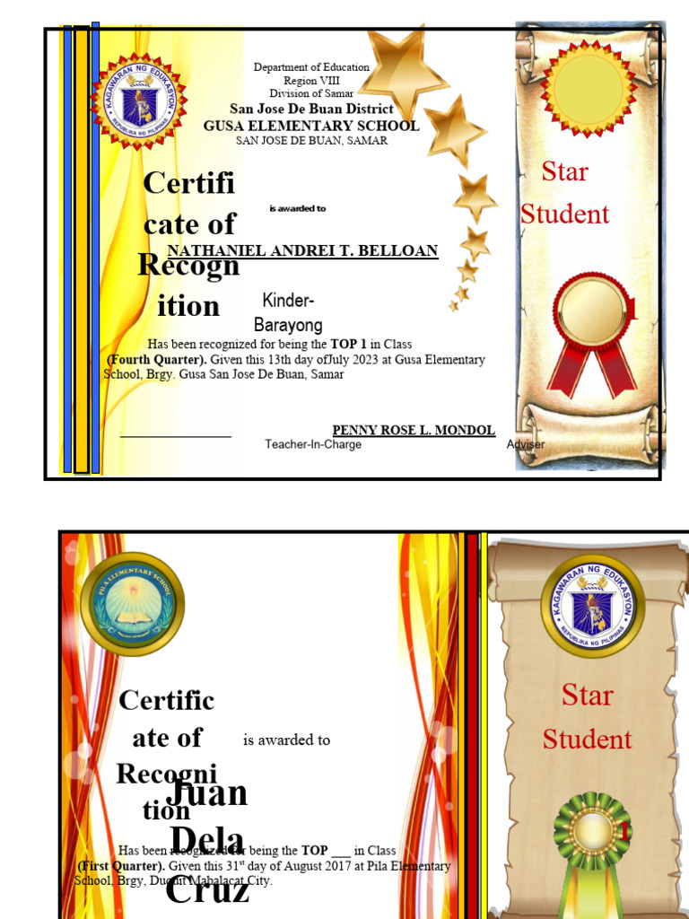 PARENT Certificates | PDF