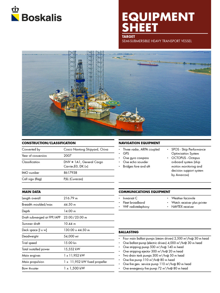 Heavy Transport Vessel Target | PDF | Ships | Shipping