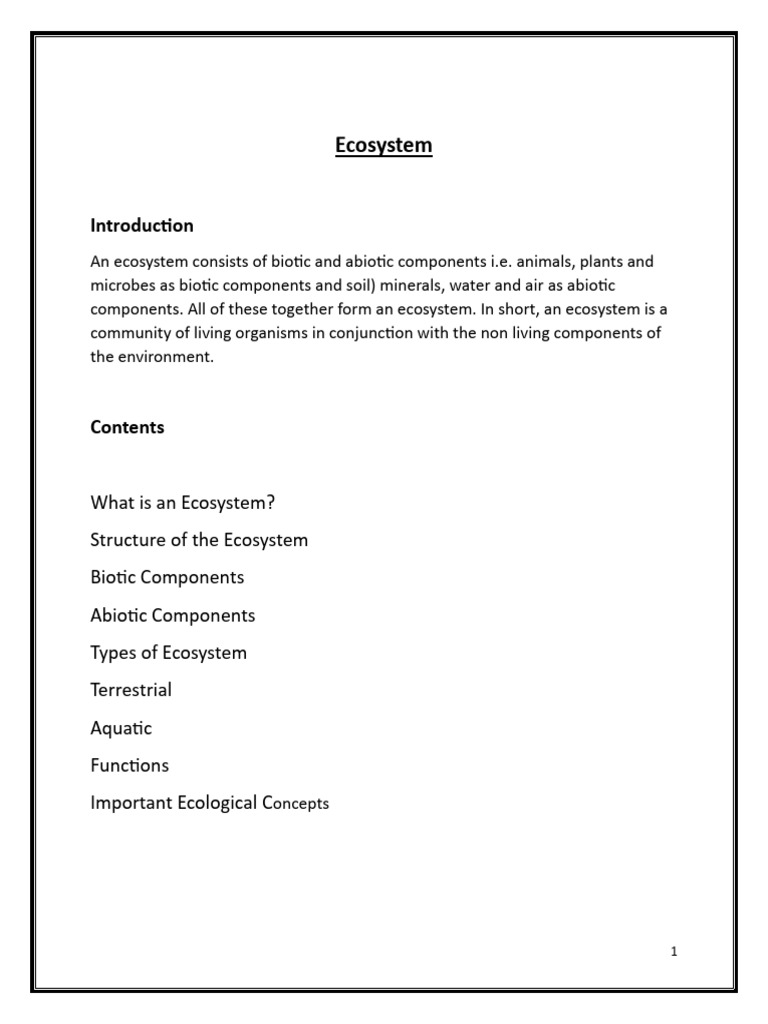 Est Microproject | PDF | Ecosystem | Ecology