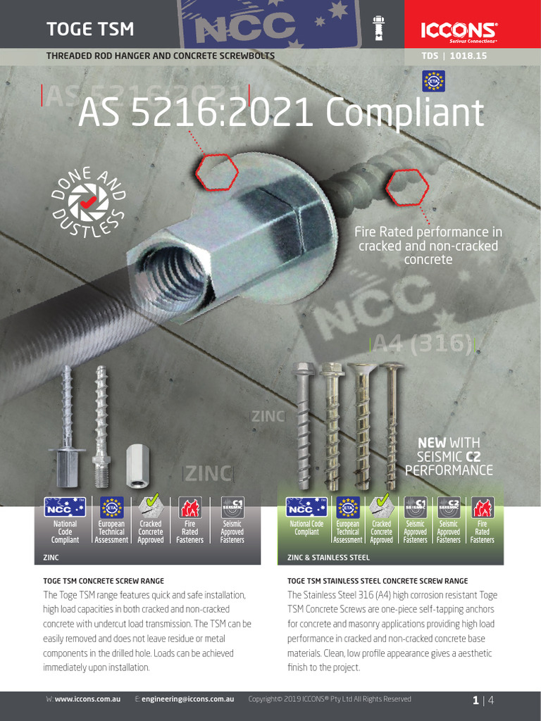 Toge TDS | PDF | Screw | Drill