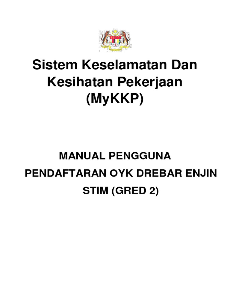 Um Drebar Enjin Stim Gred 2 Pendaftaran | PDF