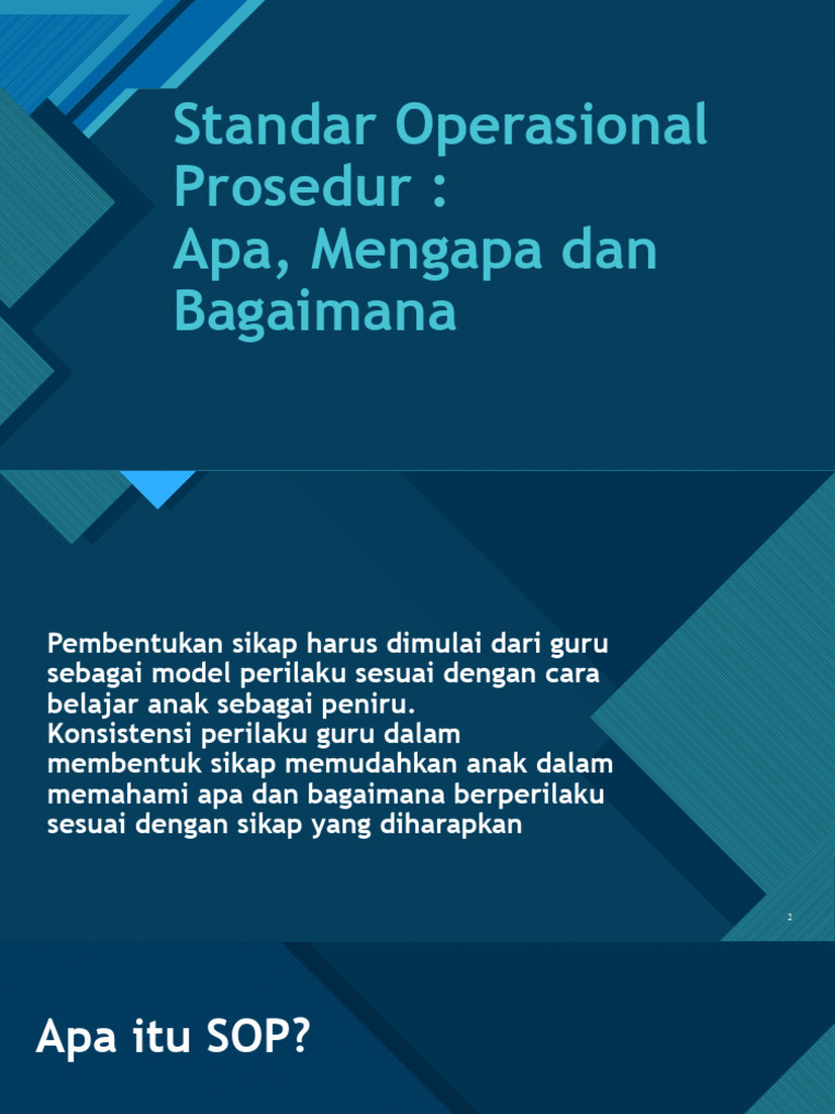 SOP Apa, Mengapa Dan Bagaimana ? | PDF