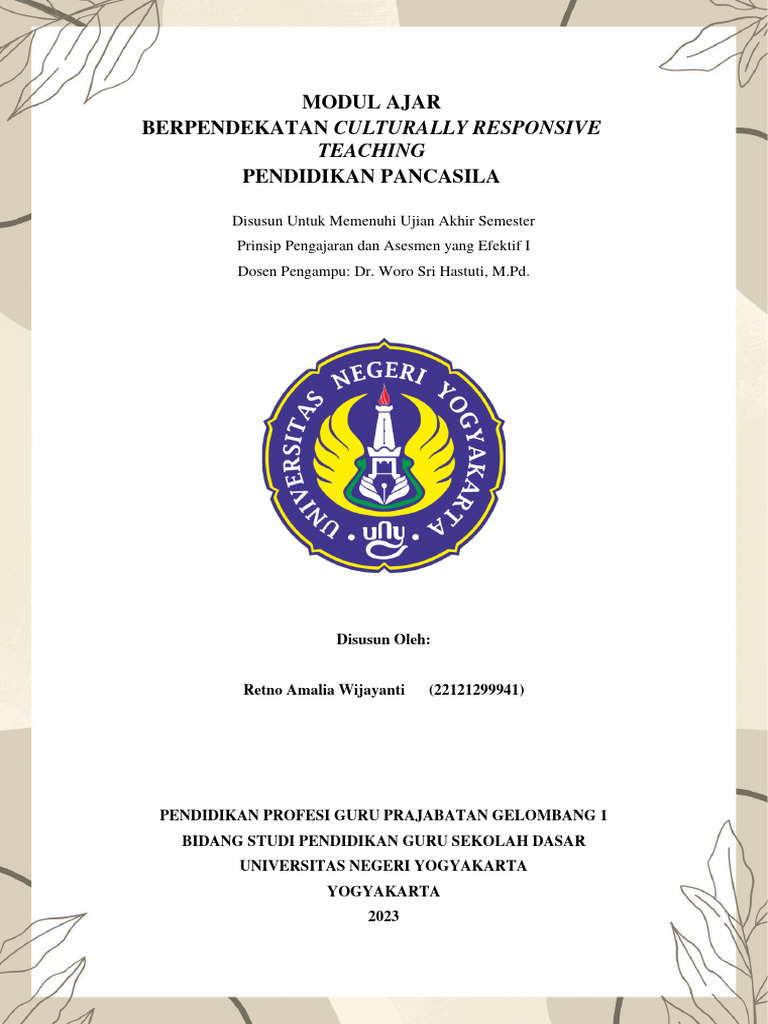 Modul Ajar Lengkap | PDF