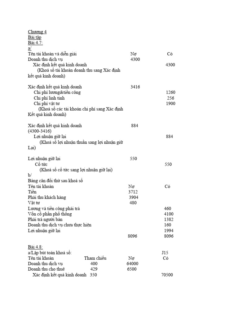 NLKT Chương 4 | PDF