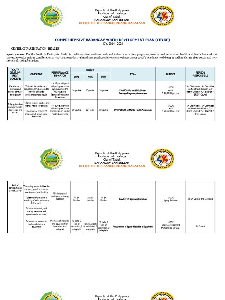 CBYDP-Format | PDF | Youth | Sustainability