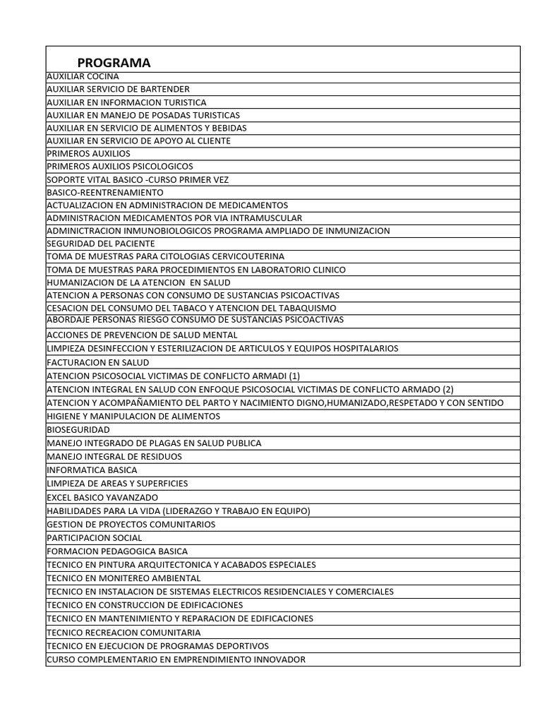 Programa Sena 2024 | PDF