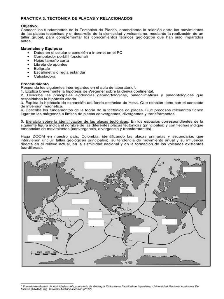 Guía Tectonica de Placas | PDF | Placas tectónicas | Ciencias de la Tierra