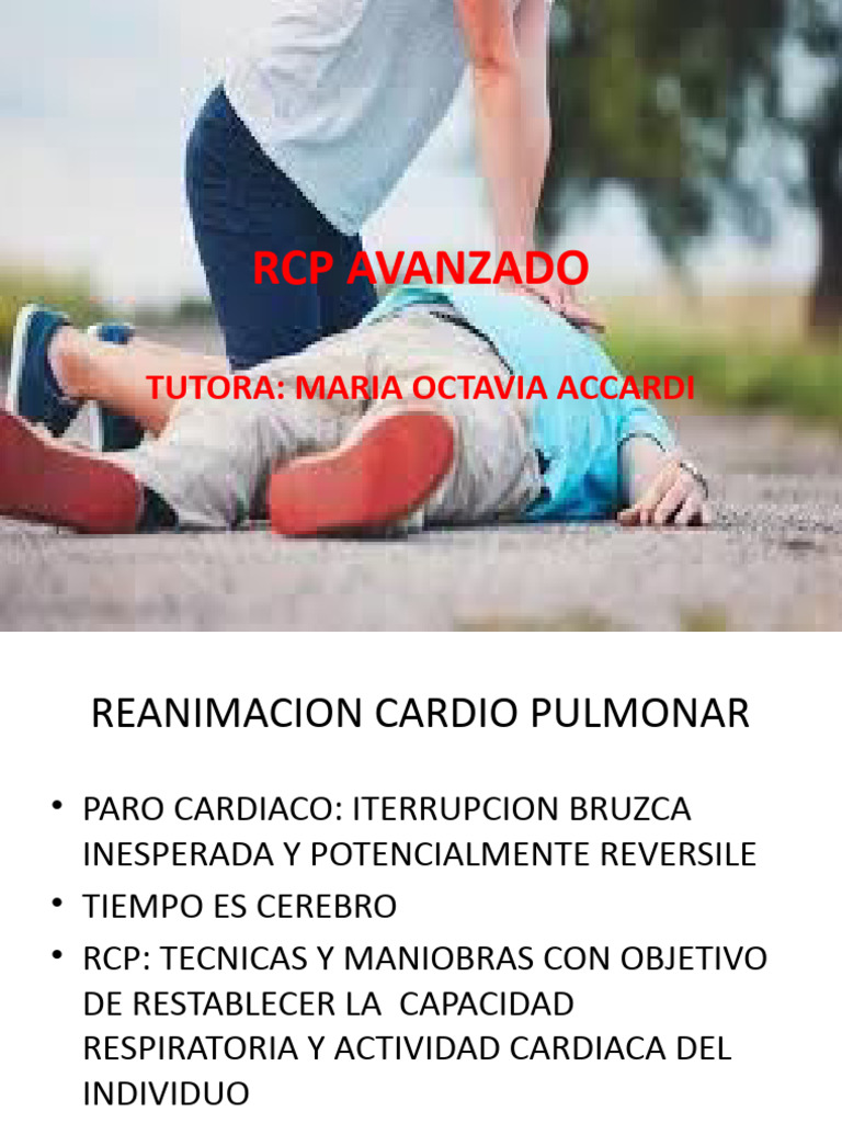 RCP AVANZADO | PDF | Reanimación cardiopulmonar | Causas de la muerte