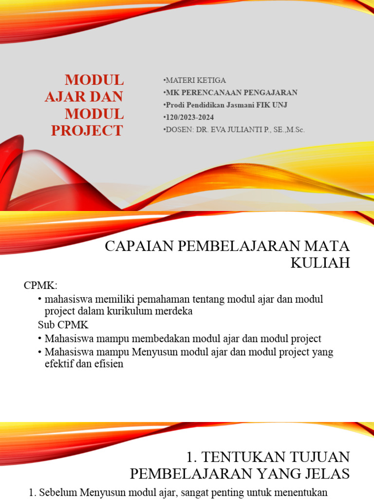 Perencanaan Pengajaran Materi 3 | PDF