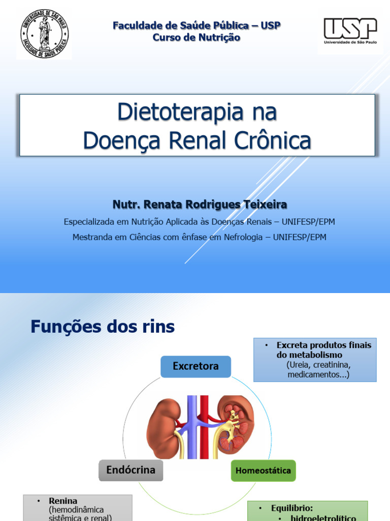 Aula DRC - USP - Dietorapia | PDF | Fósforo | Vitamina D
