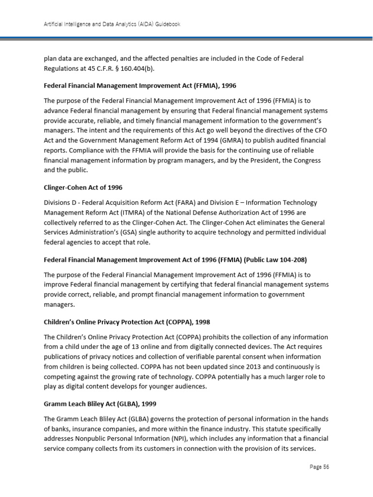 ATARC AIDA Guidebook - FINAL 82 | PDF | Gramm–Leach–Bliley Act