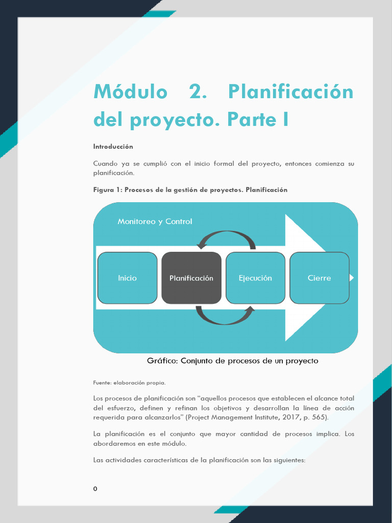Módulo 2 Planificación Del Proyecto Parte I Pdf Calidad