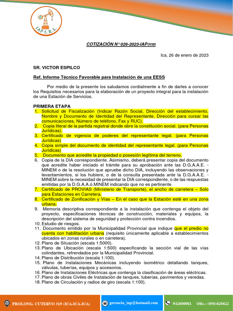 Iap-026-2023 Sr. Victor Espilco | PDF | Documento de identidad