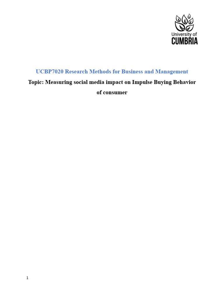 Measuring Social Media Impact On Impulse Buying Behavior of Consumer ...