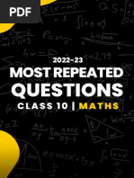 Class 10 Maths All Formulas | PDF | Equations | Quadratic Equation